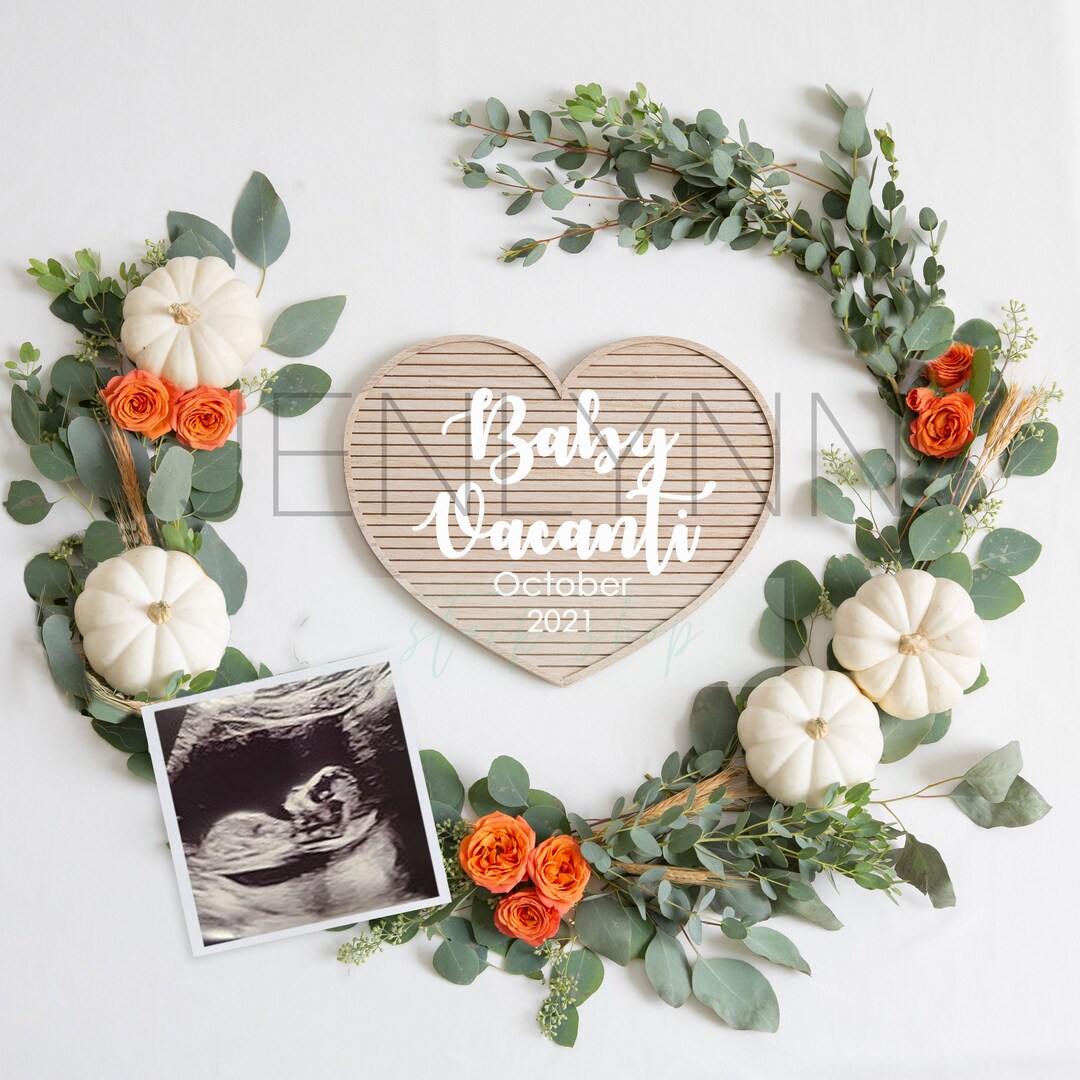 Editable Fall Baby Announcement Digital Fall Baby - Etsy