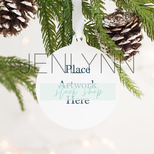 Metal Christmas Ornament Mockup - Etsy