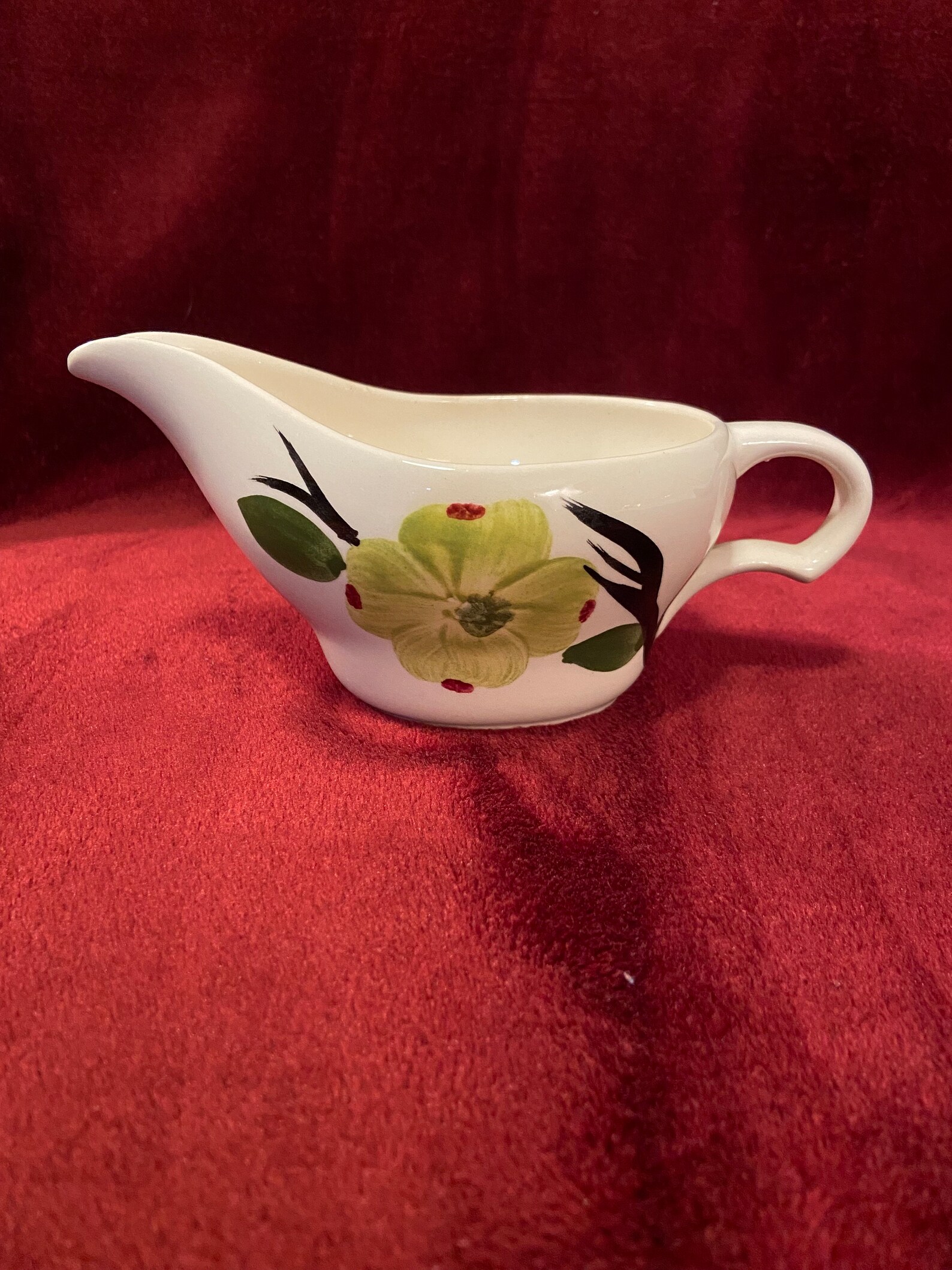 Dixie Dogwood Creamer by Stetson or Blue Ridge, Hand Painted - Etsy