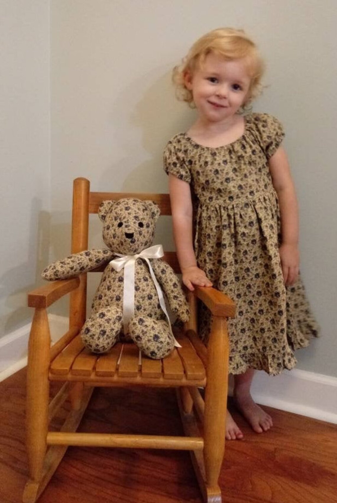 Handmade Teddy Bear Stuffed Bear Cloth Bear Vintage Style - Etsy