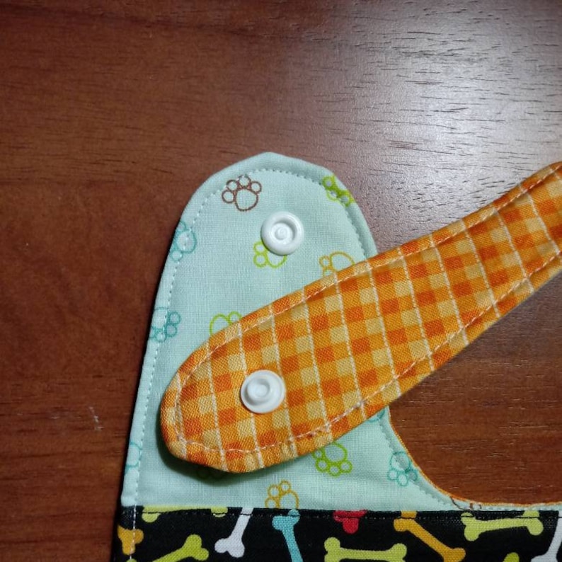 Gender Neutral Bib Reversible Bib Puppy Dog Bibs Side Snap | Etsy