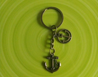 Items similar to Personalized Anchor Keychain on Etsy