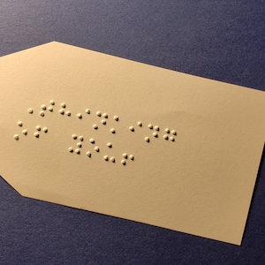 Braille Gift Tags - Etsy