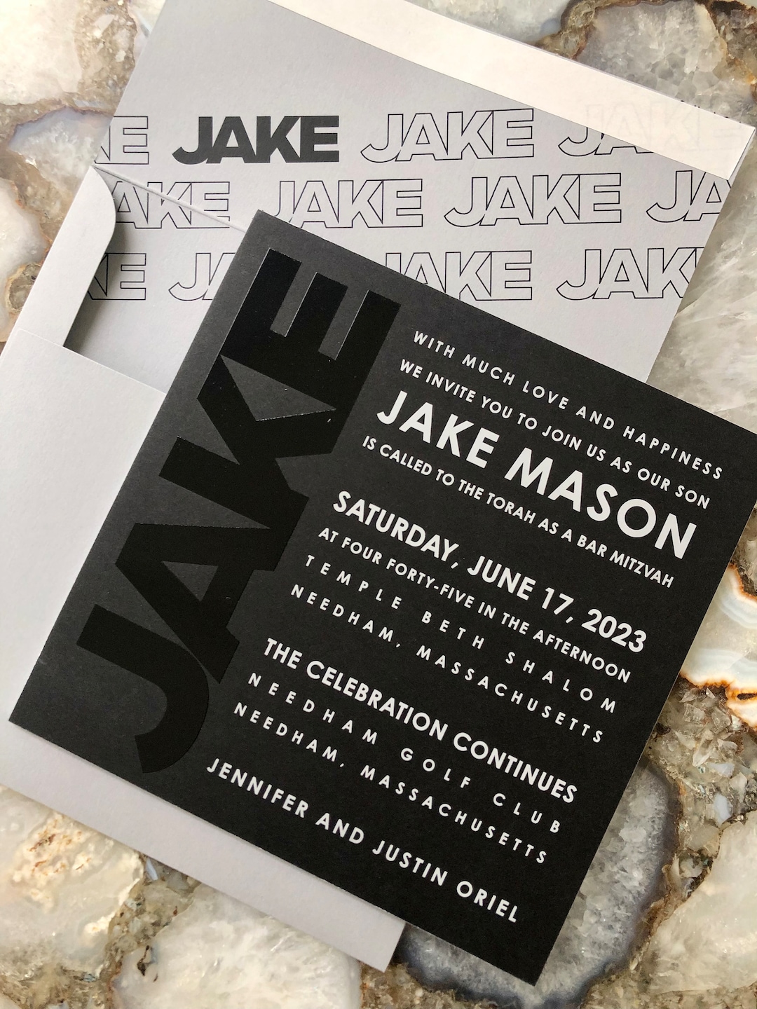 Custom Designed Paper Invitation - Etsy