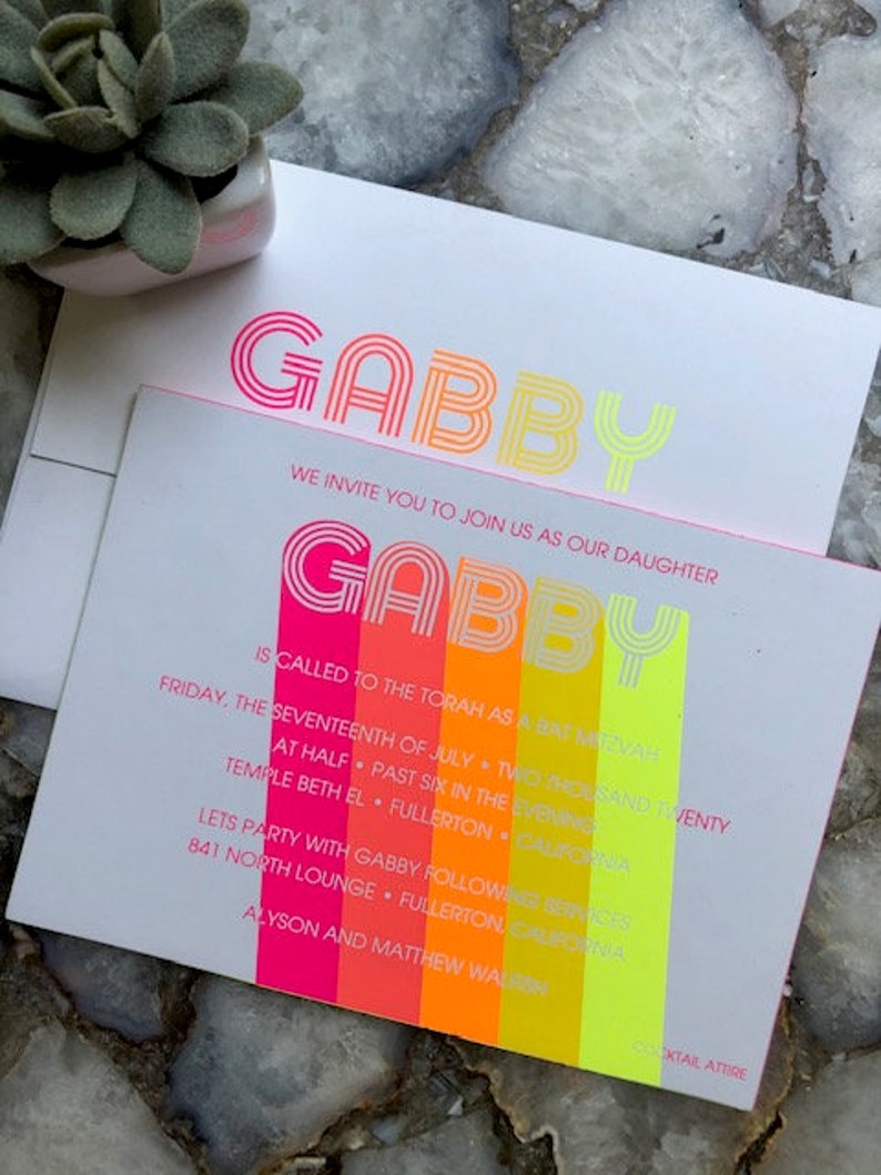 Paper Invitation - Etsy