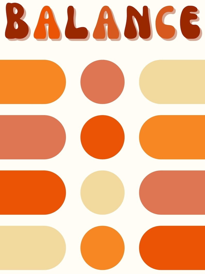 Retro Elements and Principles of Design Poster Bundle | Art Class ...