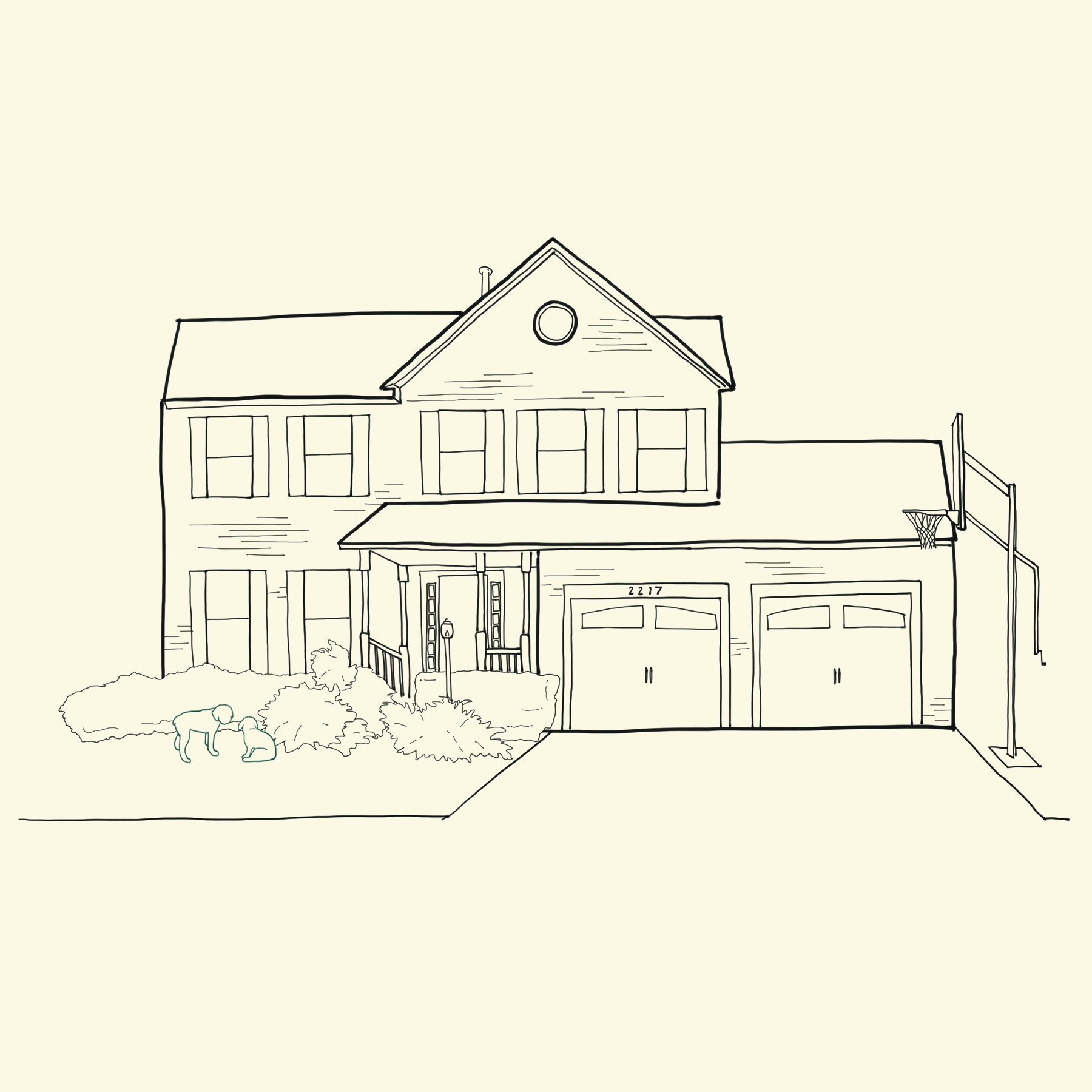 Custom Building Line Drawing - Digital - Etsy UK