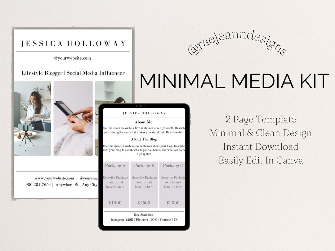 Media Kit-content Creator Media Kit-media Kit for Influencers-media Kit ...