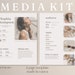 Minimal Media Kit-2 Page Media Kit-blogger Media Kit-rate Card Template ...