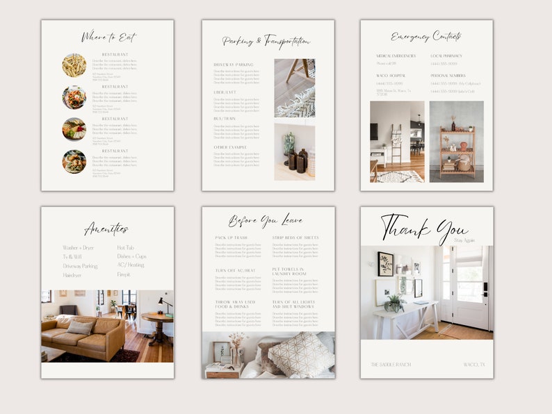 Air Bnb Welcome Book Template-vacation Rental Welcome Book-vrbo Welcome ...