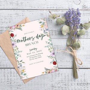 Mothers Day Brunch Invitation-mothers Day Invitation-mothers Day Brunch ...