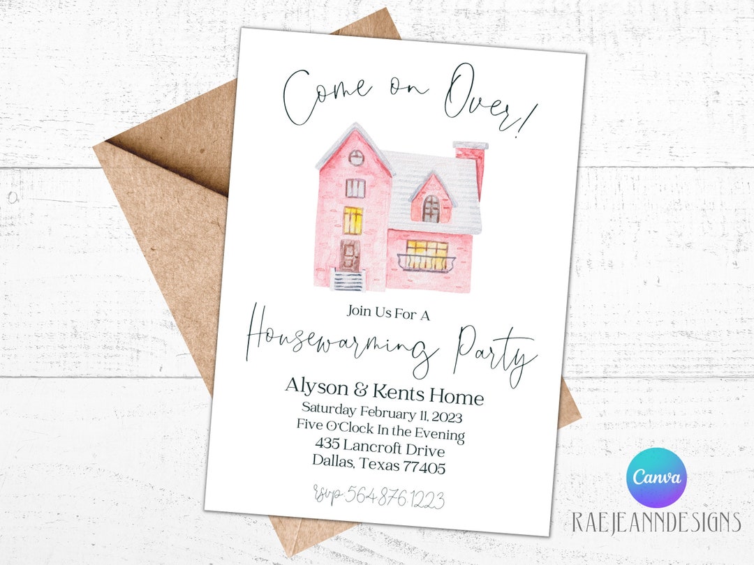 Digital Housewarming Invitation-housewarming Invitation-housewarming ...