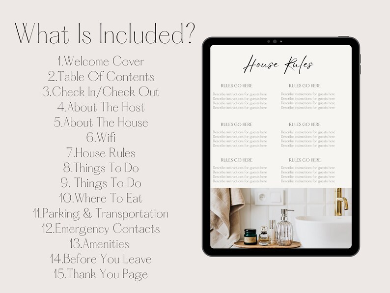 Air Bnb Welcome Book Template-vacation Rental Welcome Book-vrbo Welcome ...