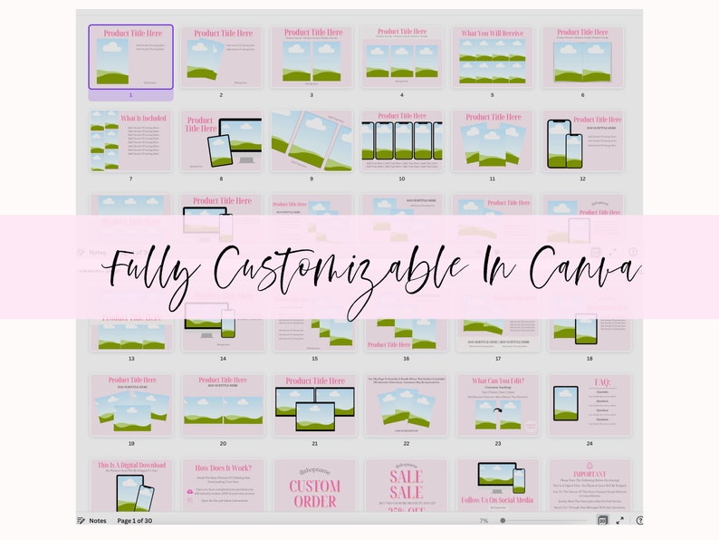 Etsy Listing Template for Digital Products-etsy Listing Mockup Template ...