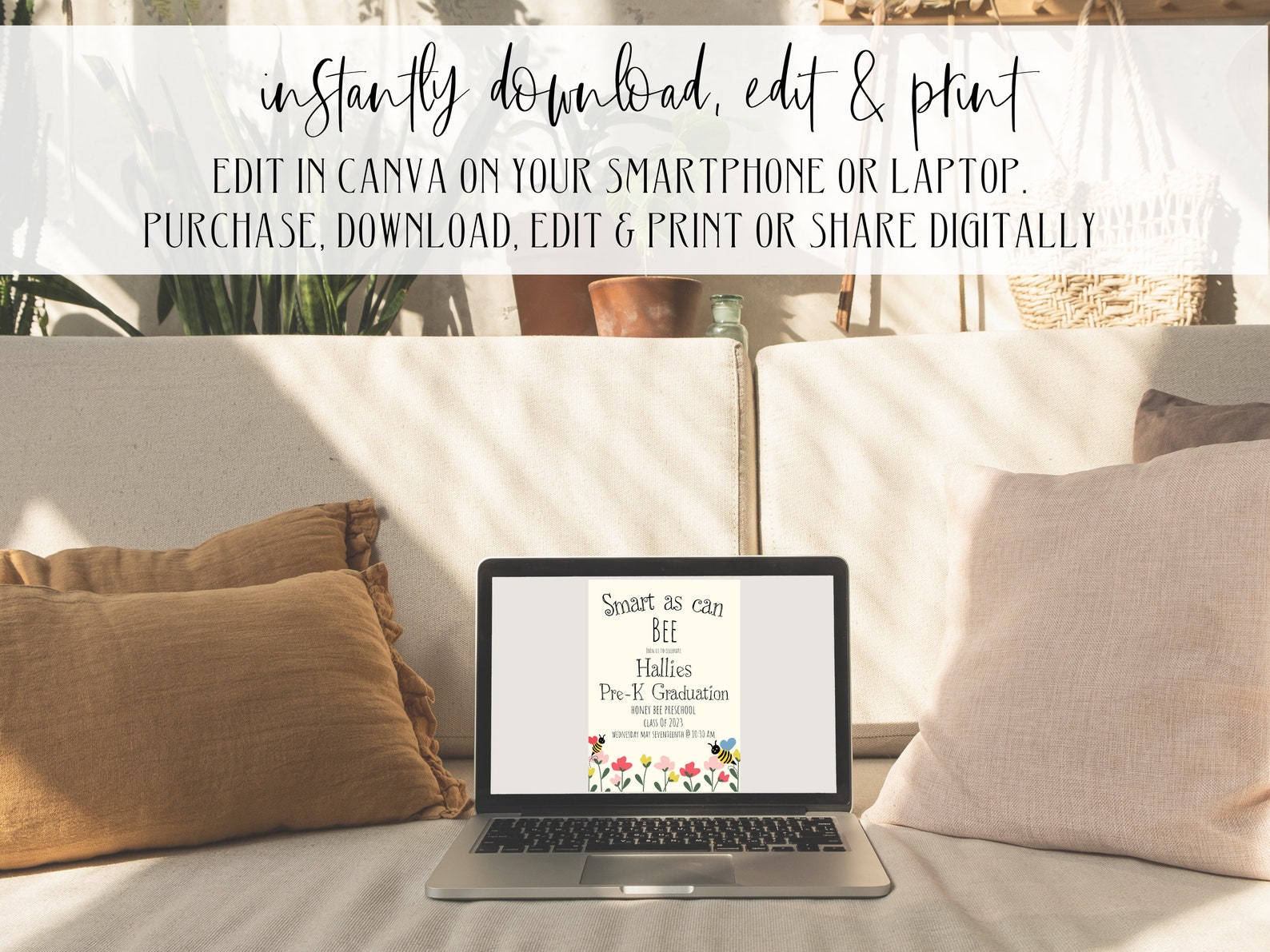 Preschool Graduation Invitation-preschool Invitation-kindergarten ...