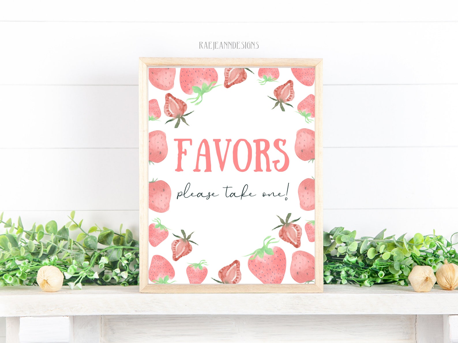Editable Strawberry Party Signs-berry First Birthday Decorations ...
