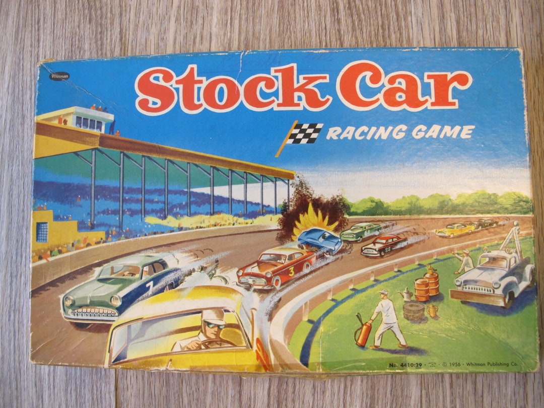 Vintage 1956 Original Stock Car Board Game by Whitman Publishing - Etsy