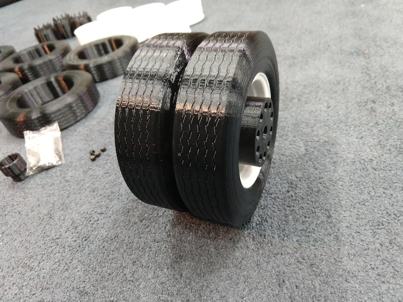 1:8 Scale Semi Trailer Wheel Set - Etsy