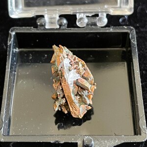 Copper Spinel Twin With Selenite Micromount Crystal Ray - Etsy