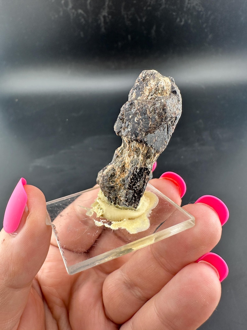 Staurolite in Mica Schist - Crystal Cluster - Pennington County, Black ...