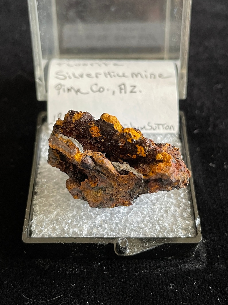 Turgite Epimorph Crystal After Fluorite - Silver Hill Mine, Arizona ...