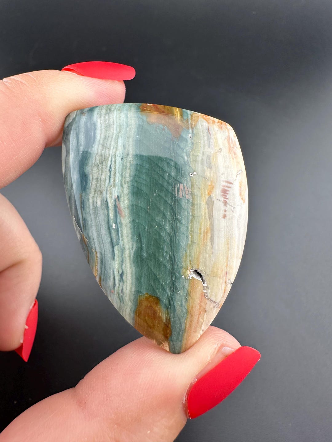 Gary Green Jasper - Larsonite - Freeform Cabochon - Mcdermitt, Oregon ...