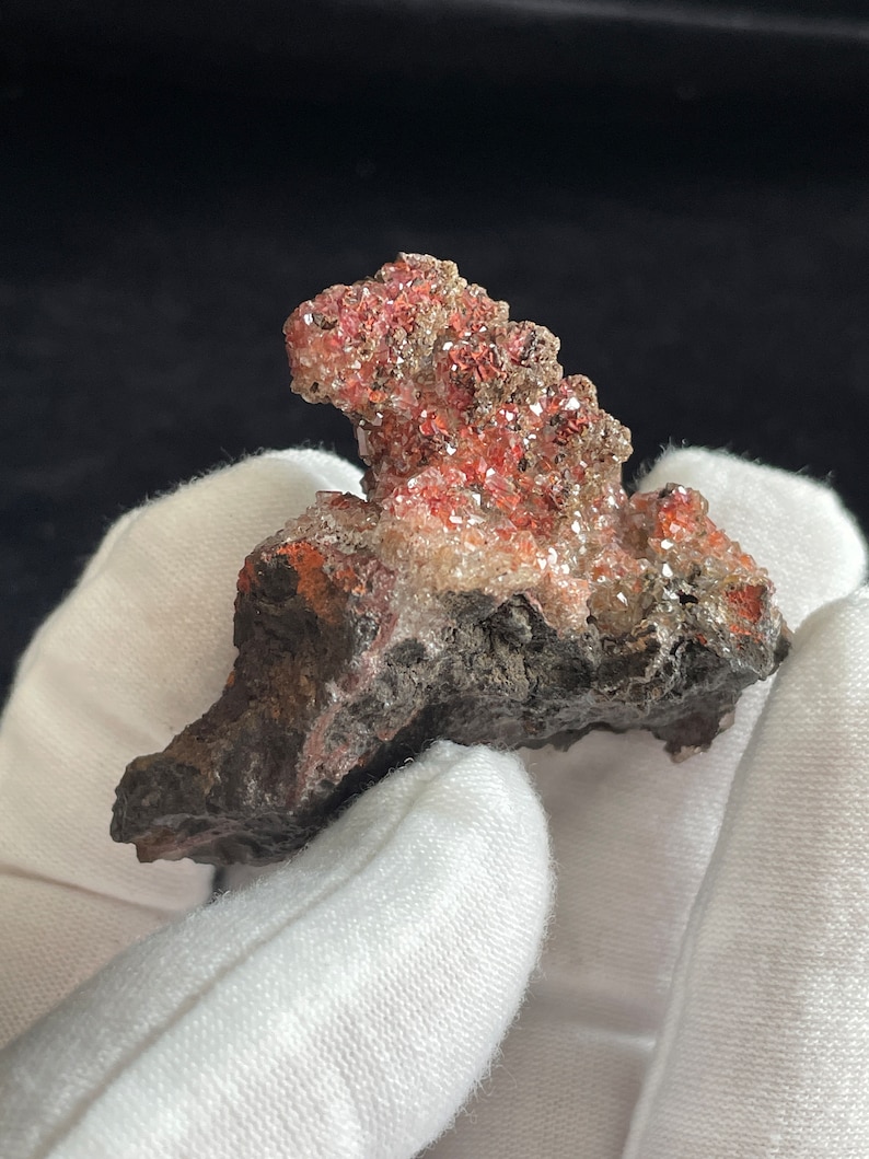 Red Calcite - Godzilla - Crystal Cluster - VERY RARE - Santa Eulalia ...