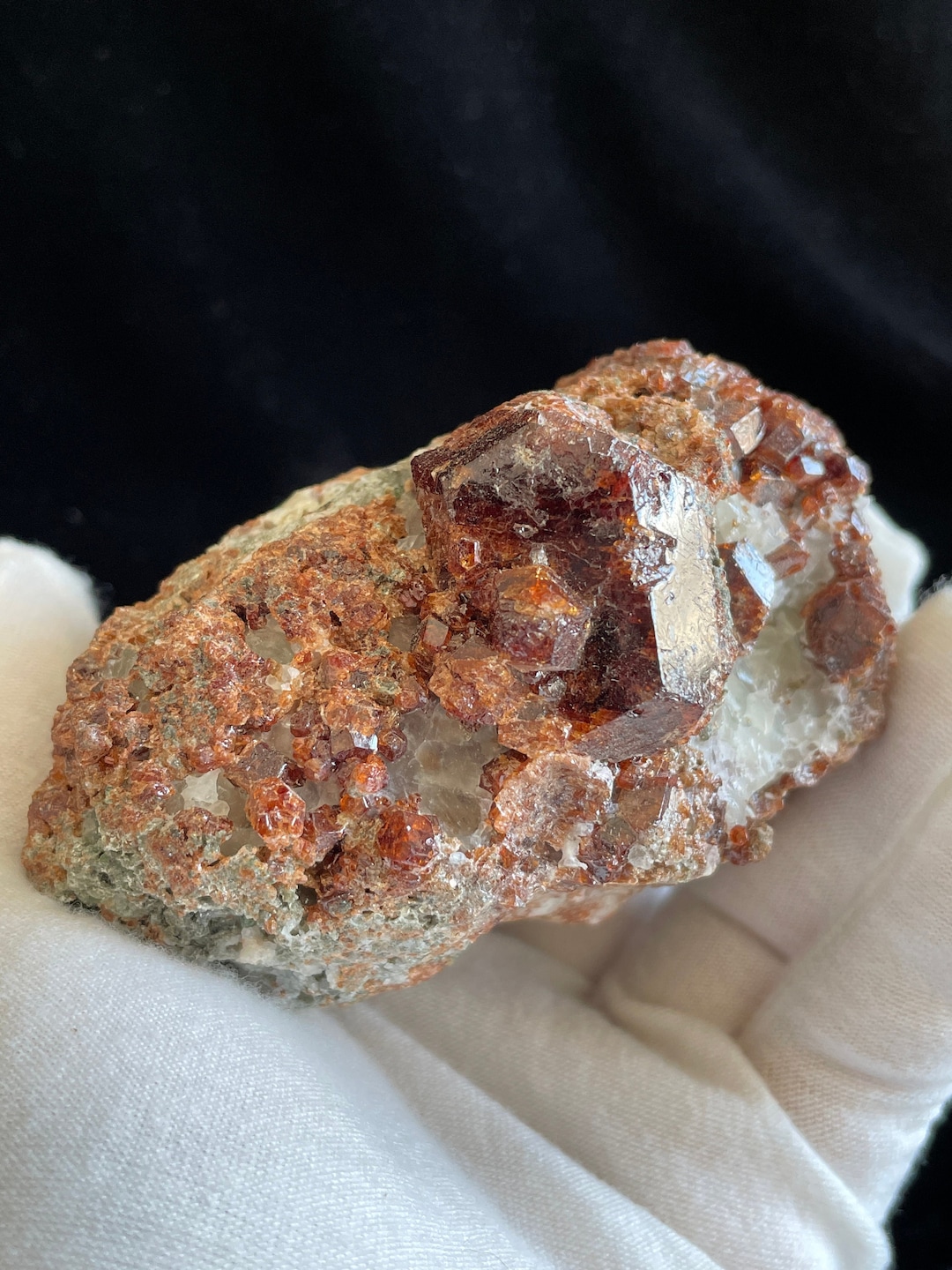 Grossular Garnets - Crystal Cluster - Pakistan - Etsy