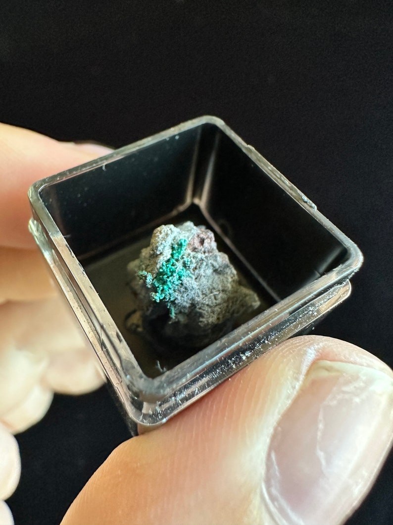 Copper Coated With Malachite - Micromount Crystal - Tsumeb, South West ...
