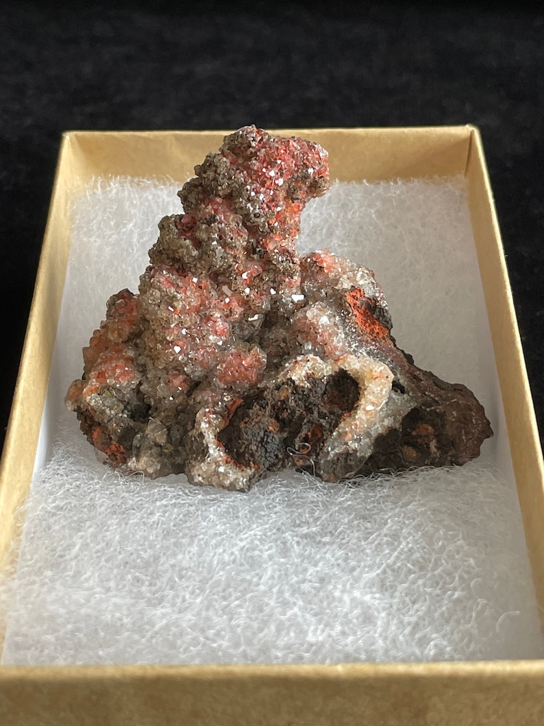Red Calcite - Godzilla - Crystal Cluster - VERY RARE - Santa Eulalia ...