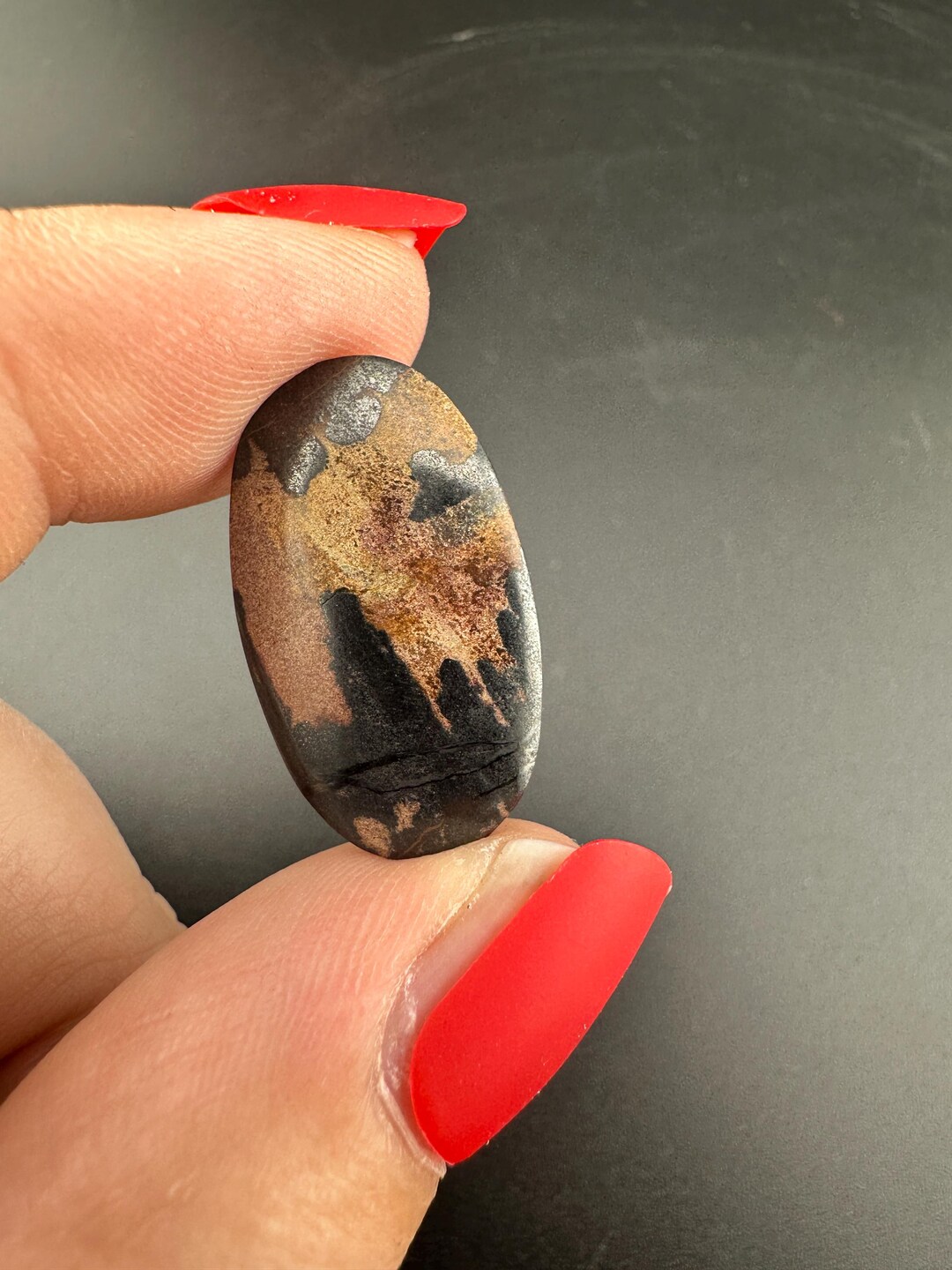 Indian Paint Stone - Oval Cabochon - Death Valley, California - Etsy
