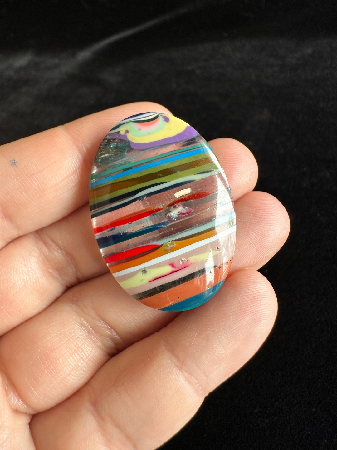 Surfite - Oval Cabochon - Surf Stone - Recycled Colored Surfboard Resin ...