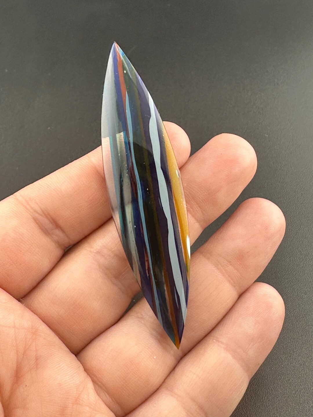 Surfite - Freeform Cabochon - Surf Stone - Recycled Colored Surfboard ...