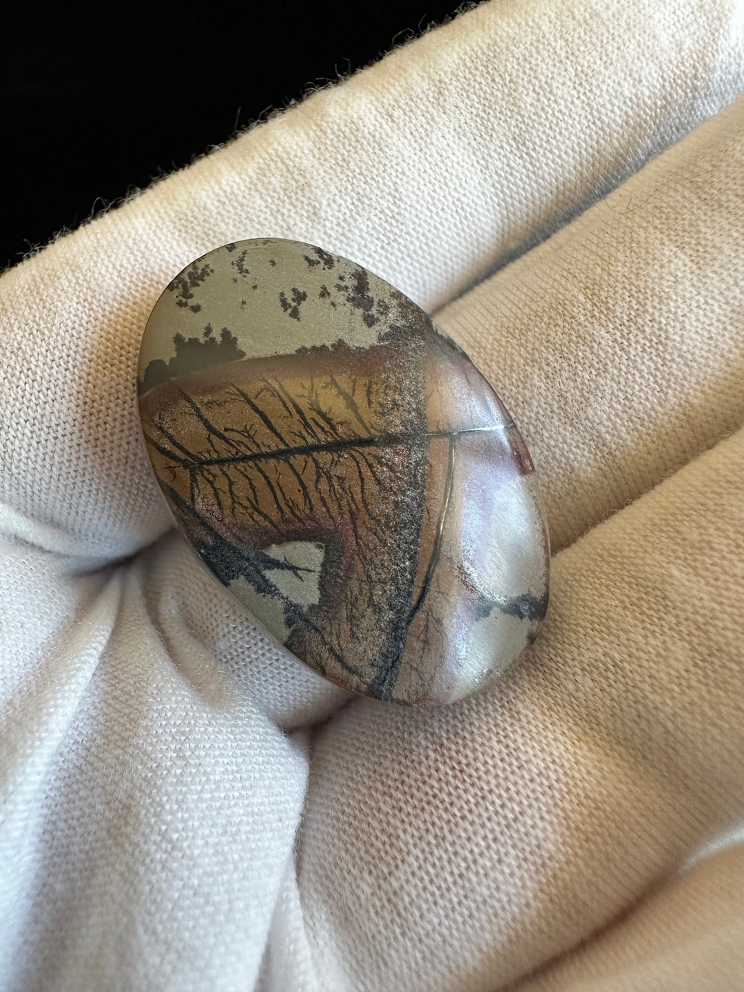 Indian Paint Stone Jasper Oval Cabochon - Etsy