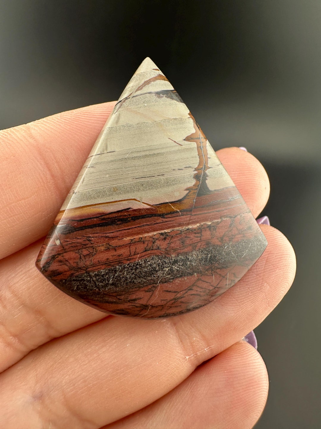 Indian Paint Stone - Freeform Cabochon - Death Valley, California - Etsy