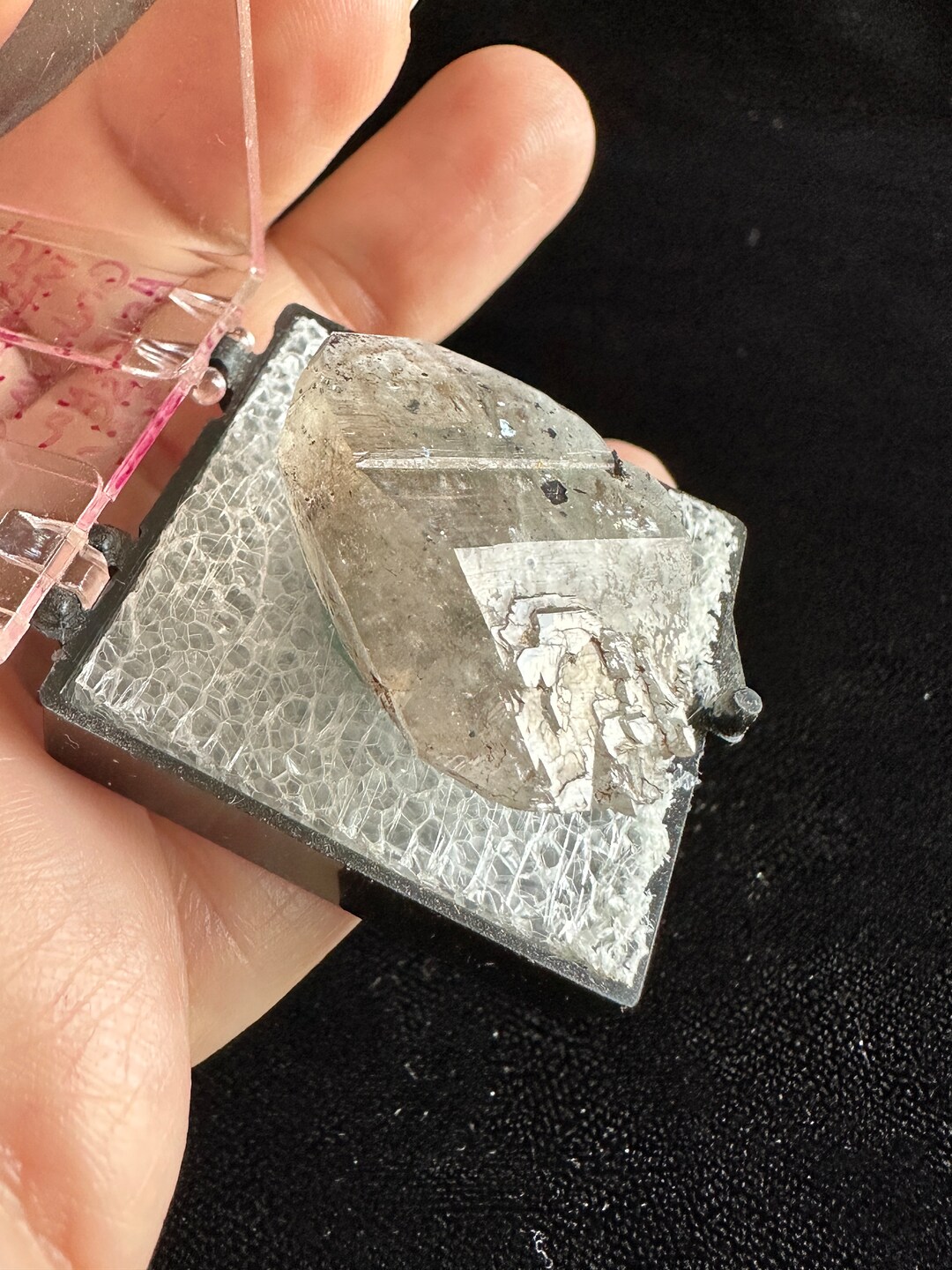 Hematite Crystals in Quartz - Thumbnail Crystal - Santa Teresa ...