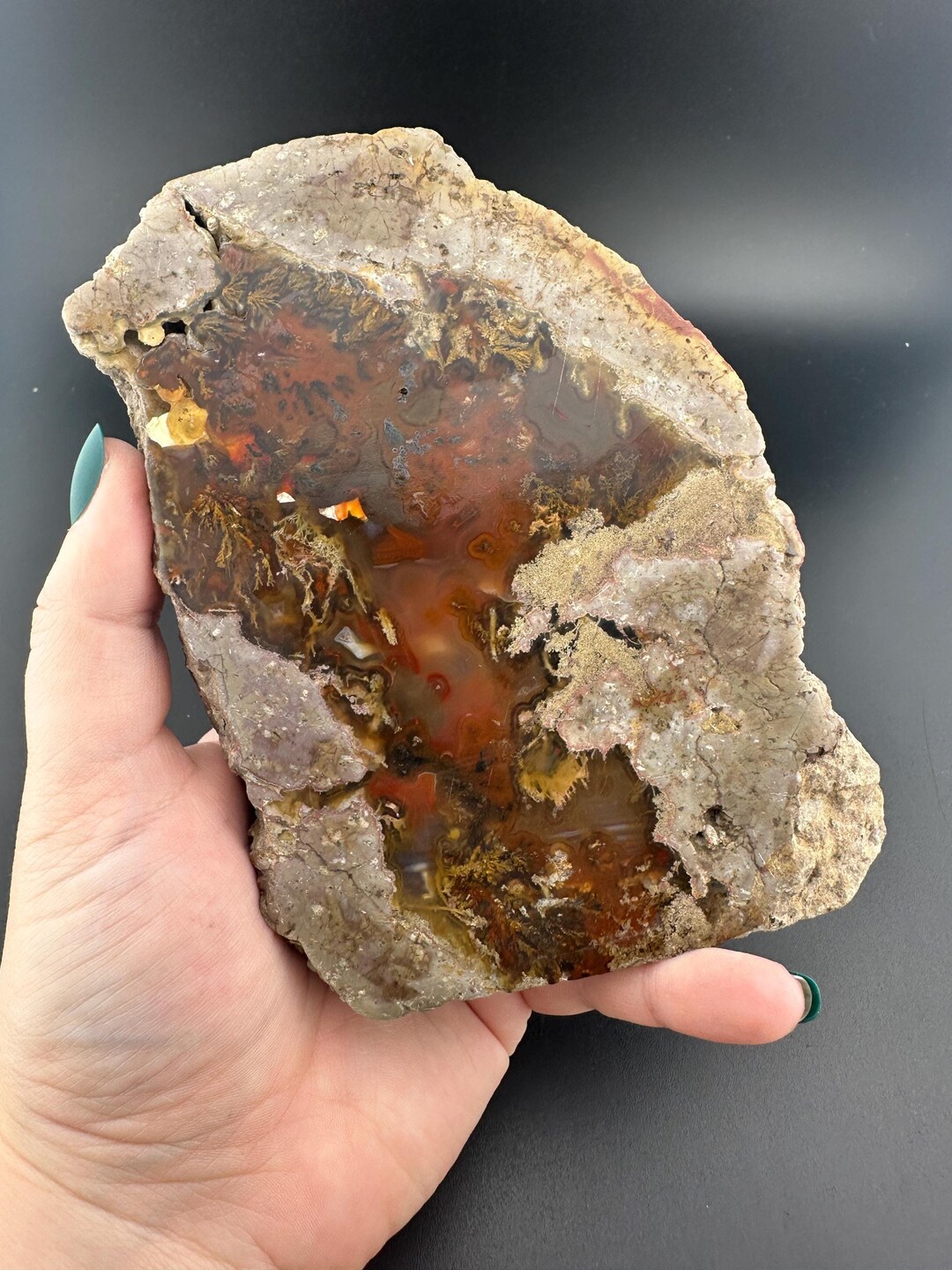 Oregon Thunder Egg Slab - Lucky Strike Mine - Mitchell Oregon - Large ...