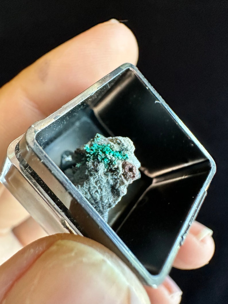 Copper Coated With Malachite - Micromount Crystal - Tsumeb, South West ...