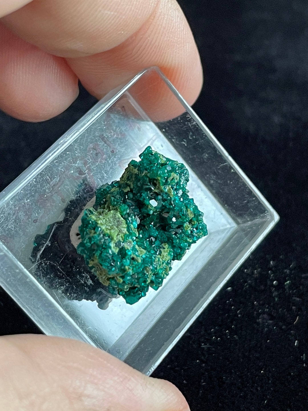 Dioptase - Micromount Crystal - Tsumeb, South West Africa - Etsy