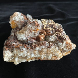 Limonite? Epimorph/ Pseudomorph on Fluorite and Barite and Modified ...