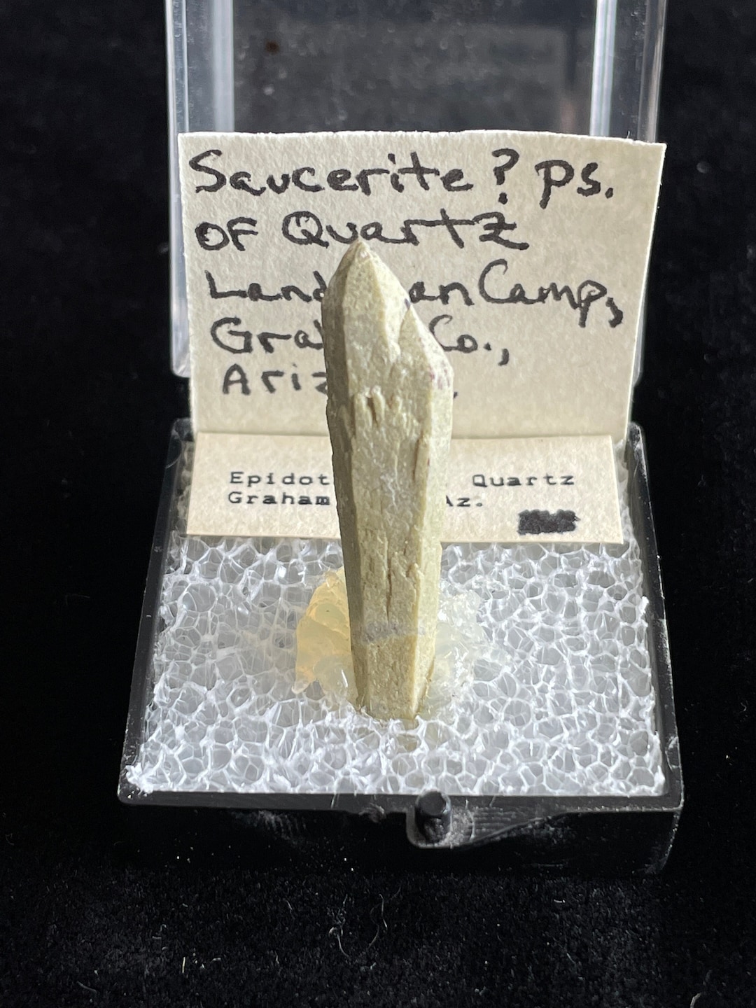 Epidote Included Quartz - Saucerite? Pseudomorph of Quartz - Thumbnail ...