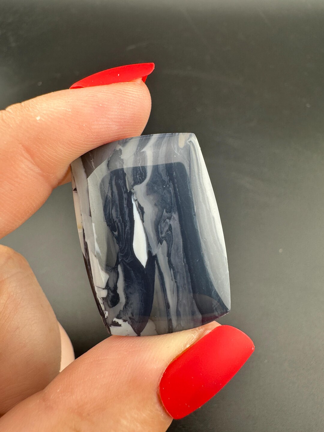 Leland Blue - Swirl Slag Glass - Rectangular Cabochon - Michigan - Etsy