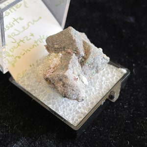 Angelsite and Cerussite Pseudomorph After Galena, Quartz and ...
