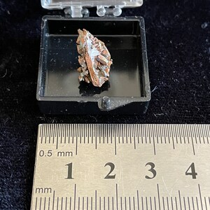 Copper Spinel Twin With Selenite Micromount Crystal Ray - Etsy