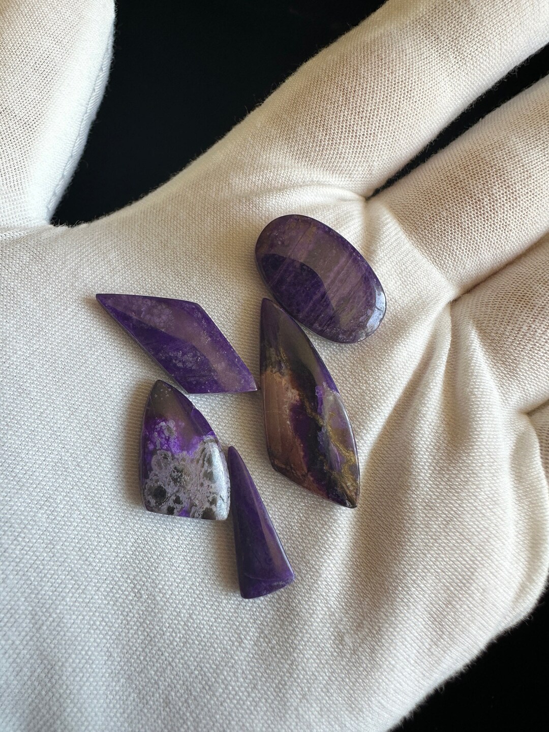 Sugilite Freeform Cabochons Lot of 5 South Africa - Etsy
