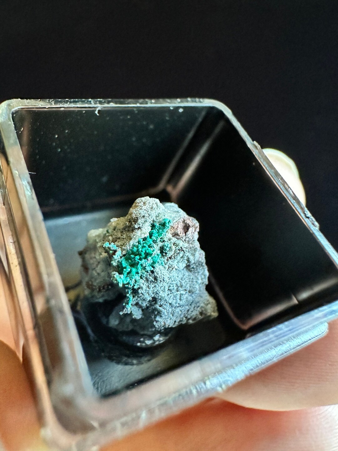 Copper Coated With Malachite - Micromount Crystal - Tsumeb, South West ...