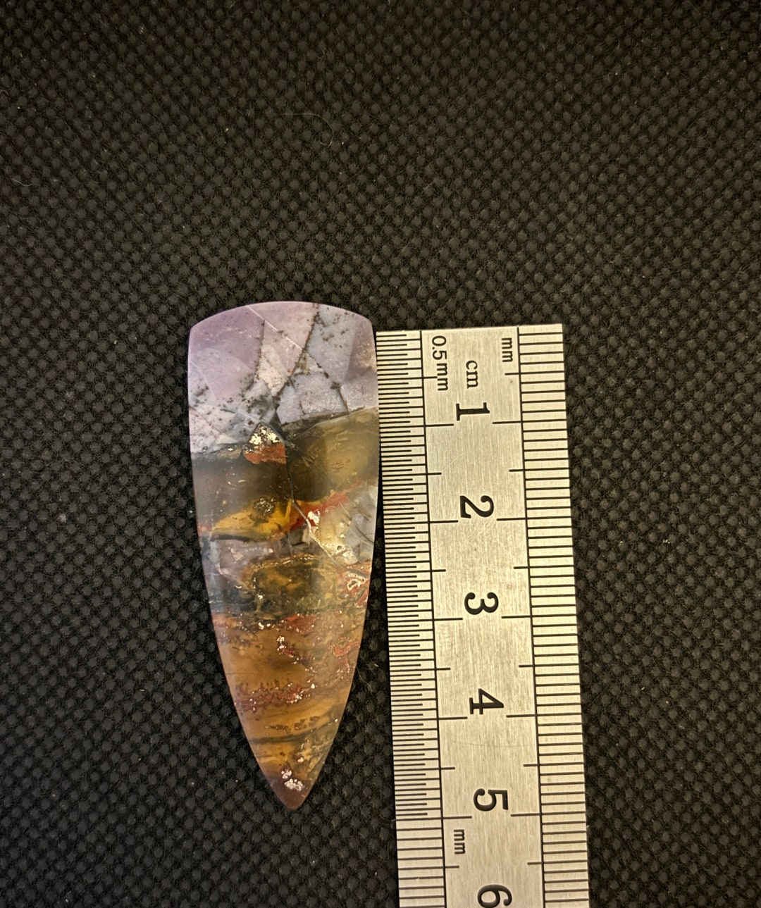 Behold the Legend: Shield-shaped Purple Cow Jasper Cabochon - Etsy