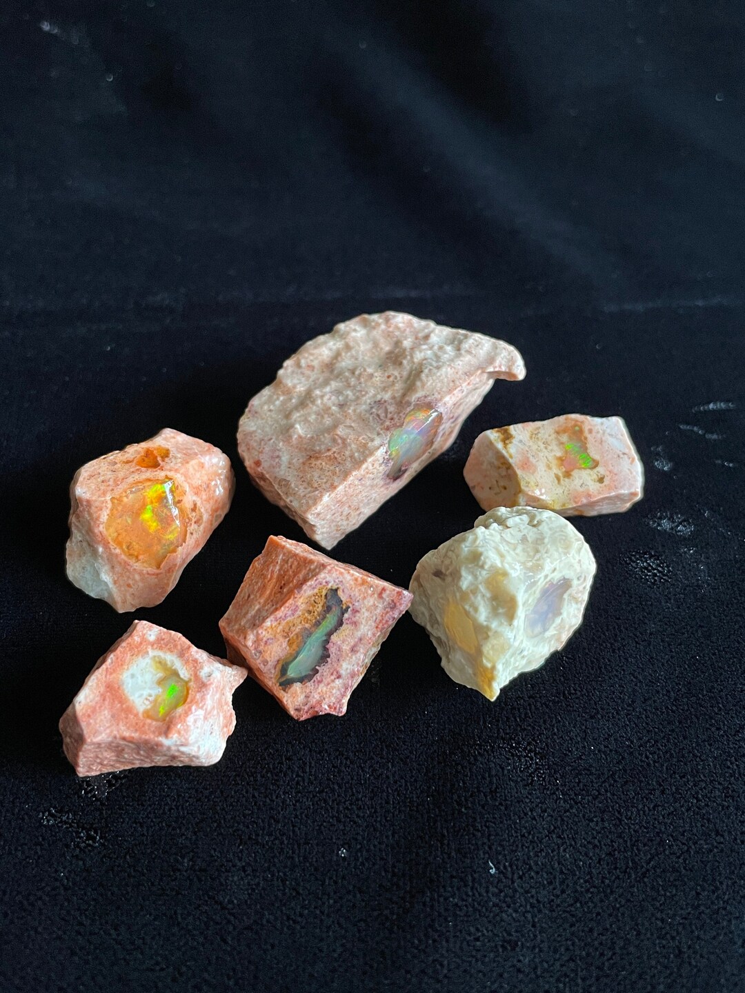Jar of Mexican Fire Jelly Opal Flashy Natural Opal Gemstone Rough - Etsy