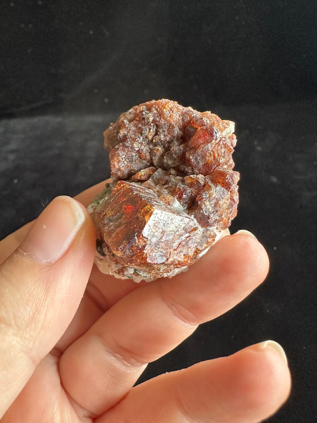 Grossular Garnets on Matrix Crystal Cluster Pakistan - Etsy