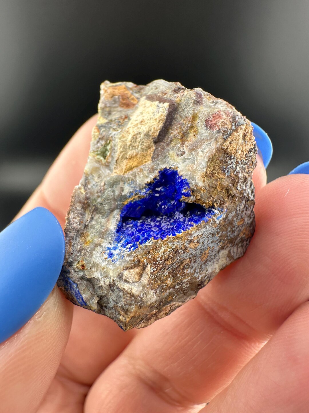 Ultra Rare Linarite Crystal - Grand Reef, Arizona - Etsy